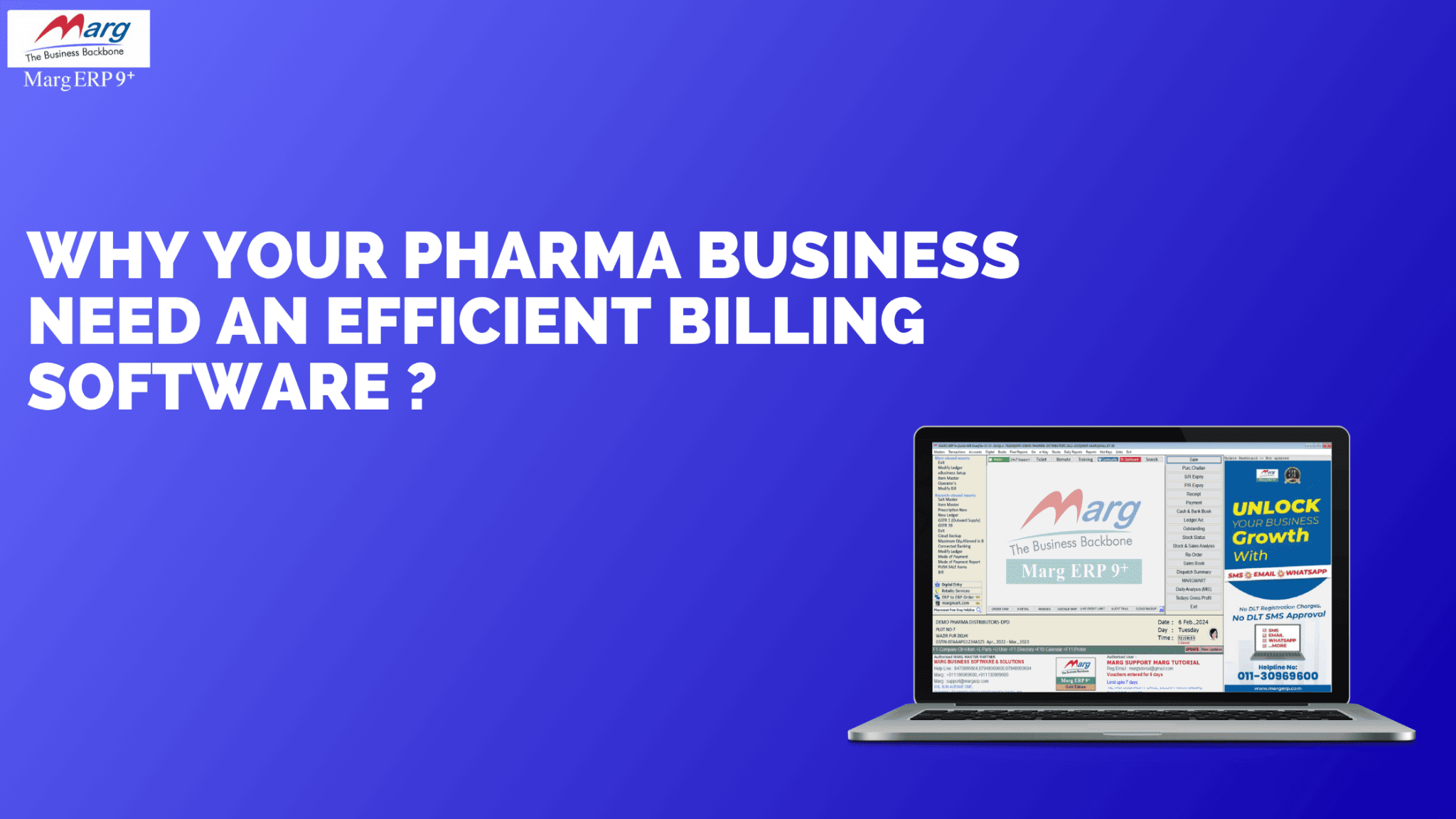 Why Your Pharma Business Need an Efficient Billing Software ? - Marg ERP Blog